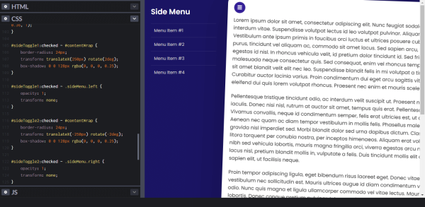 How to Create Double Off-canvas Menus With CSS Only - getButterfly