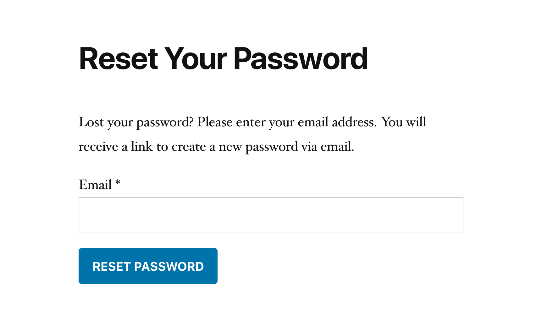 How to Build a Front-end Password Reset Form in WordPress – getButterfly